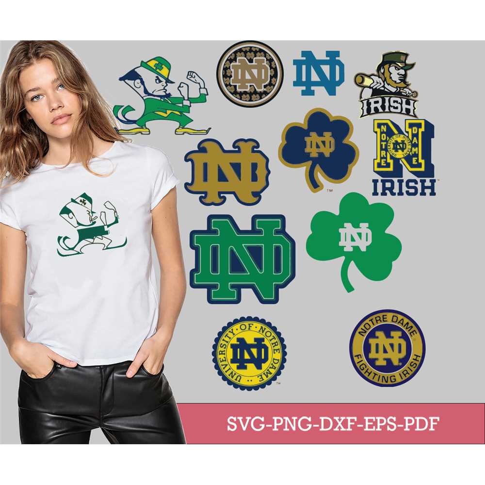 Bundle Notre Dame Fighting Irish Svg, Bundle Sport Svg, Notr | Inspire ...