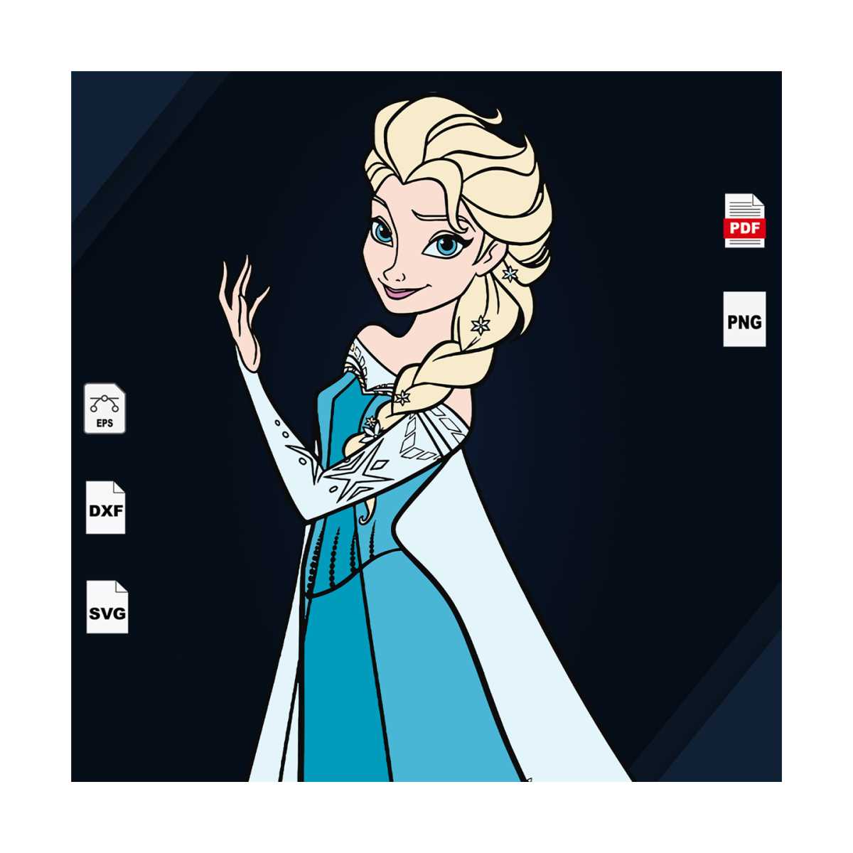 Frozen Queen Elsa, Frozen Queen Elsa Custom, Elsa Svg, Elsa | Inspire Uplift