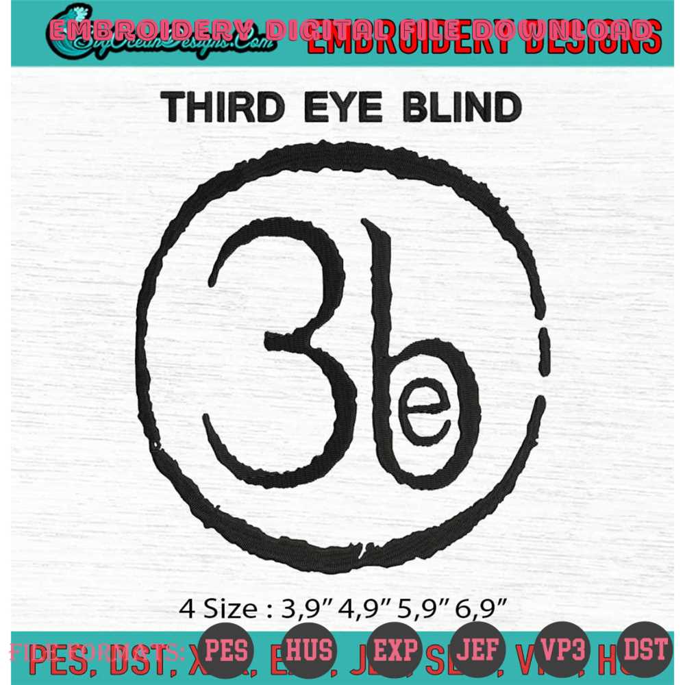 Third Eye Blinds Band Embroidery Third Eye Blinds Embroidery - Inspire Uplift