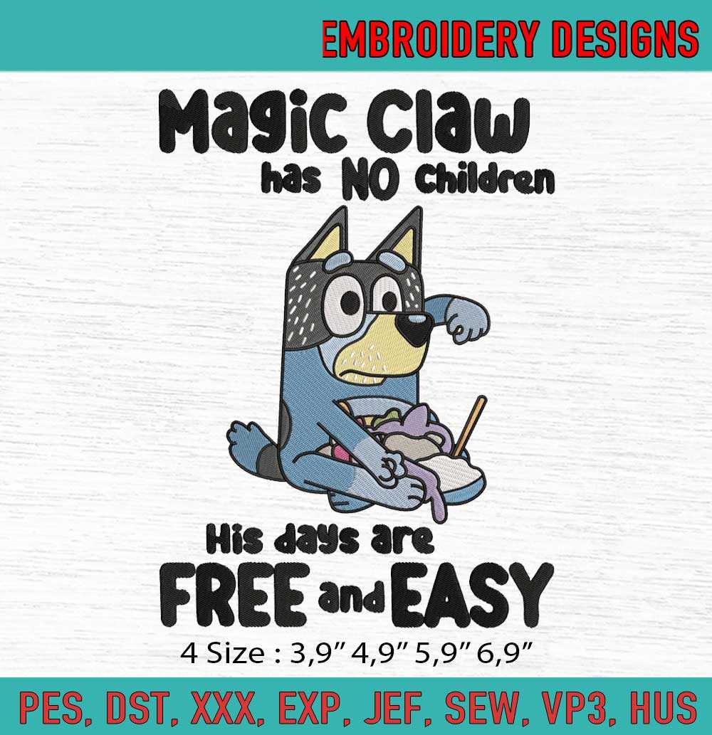 Bluey Magic Claw Has No Children His Days Are Free And Easy | Inspire ...