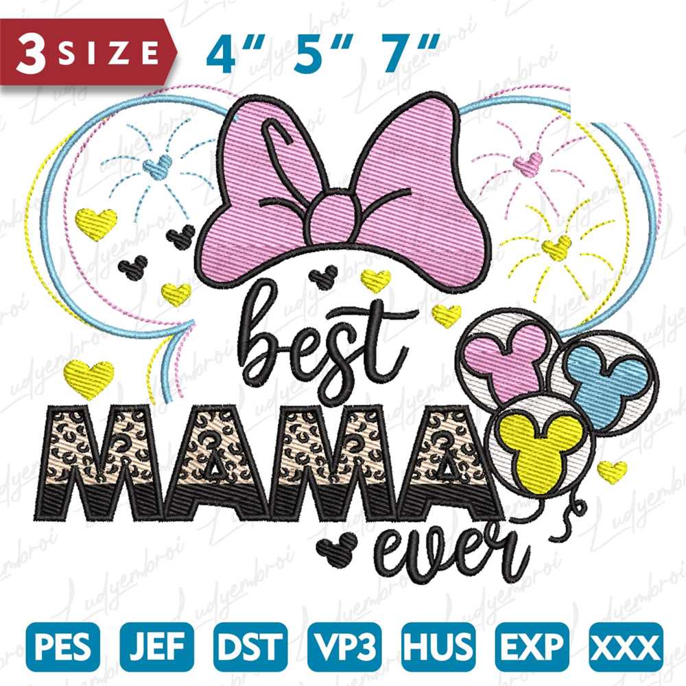 Best Mom Ever Embroidery Design, Mama all day everyday Embro | Inspire ...