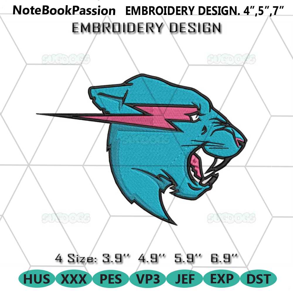 Mr Beast Logo Embroidery Design File - Inspire Uplift