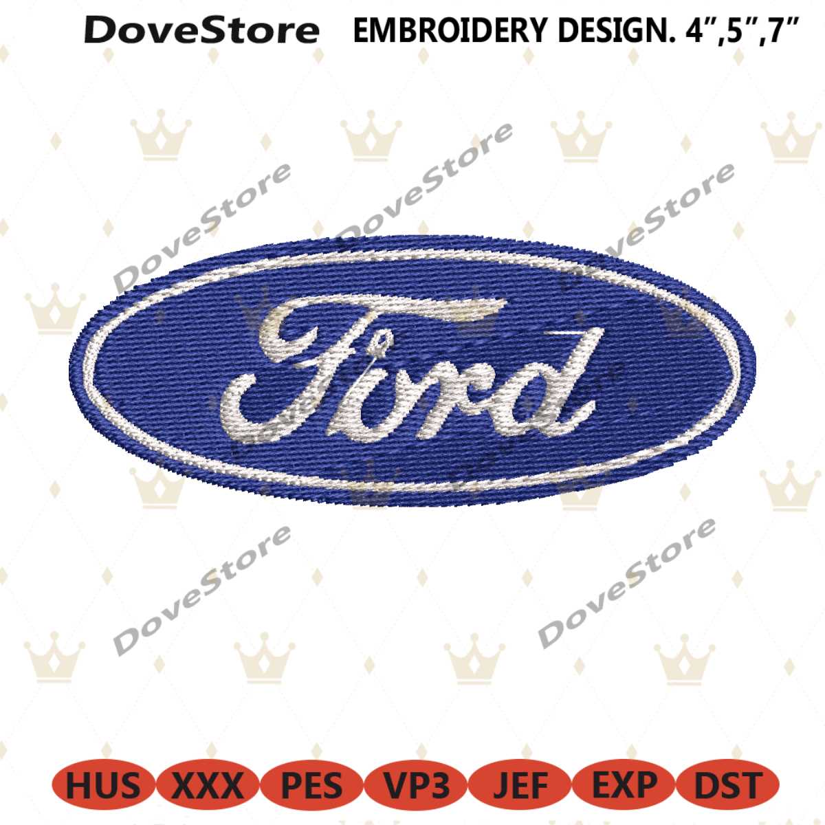 Ford Logo Embroidery File Download Logo Car Embroidery Desig - Inspire ...