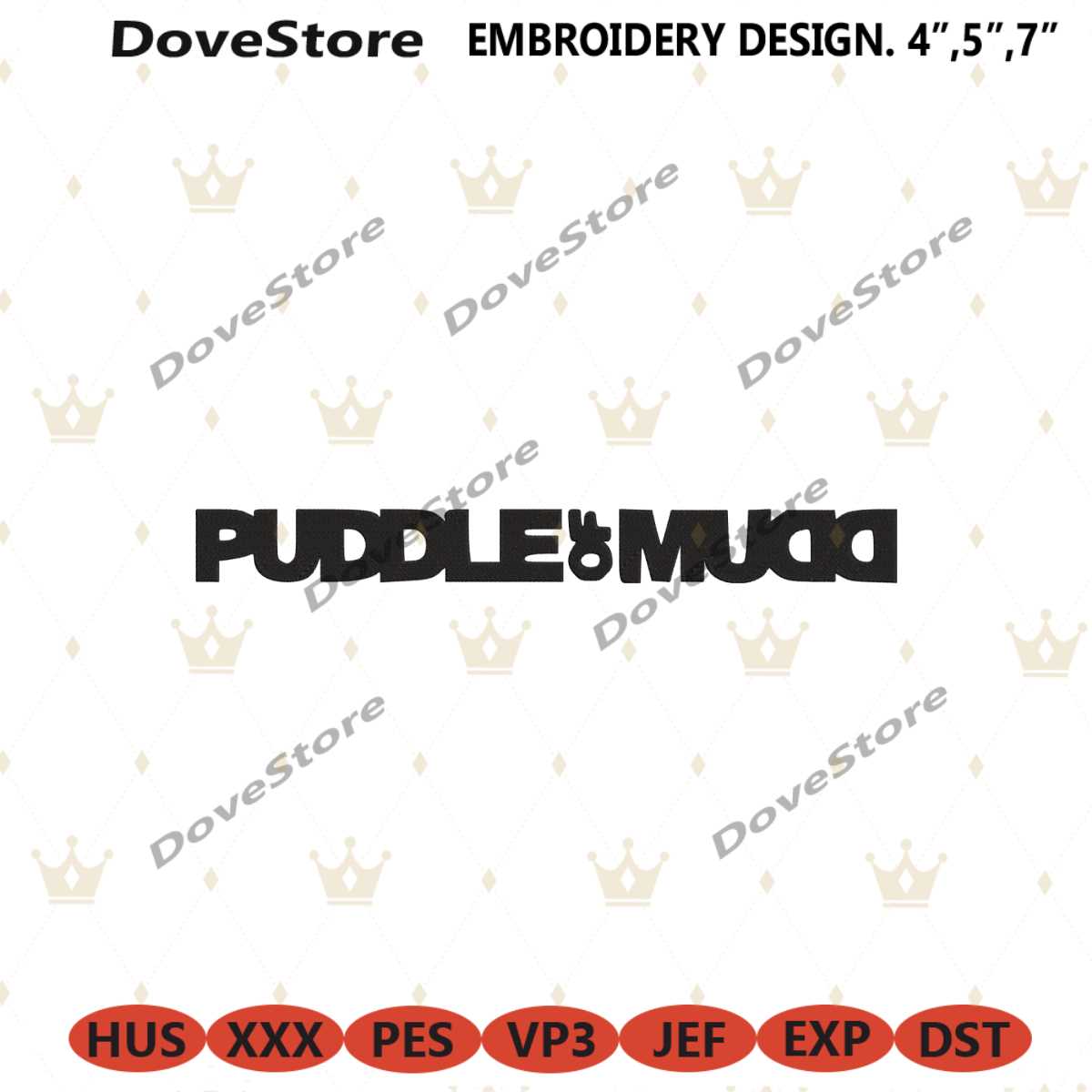 Puddle Of Mudd Logo Rock Band Embroidery Design Download Fil | Inspire ...