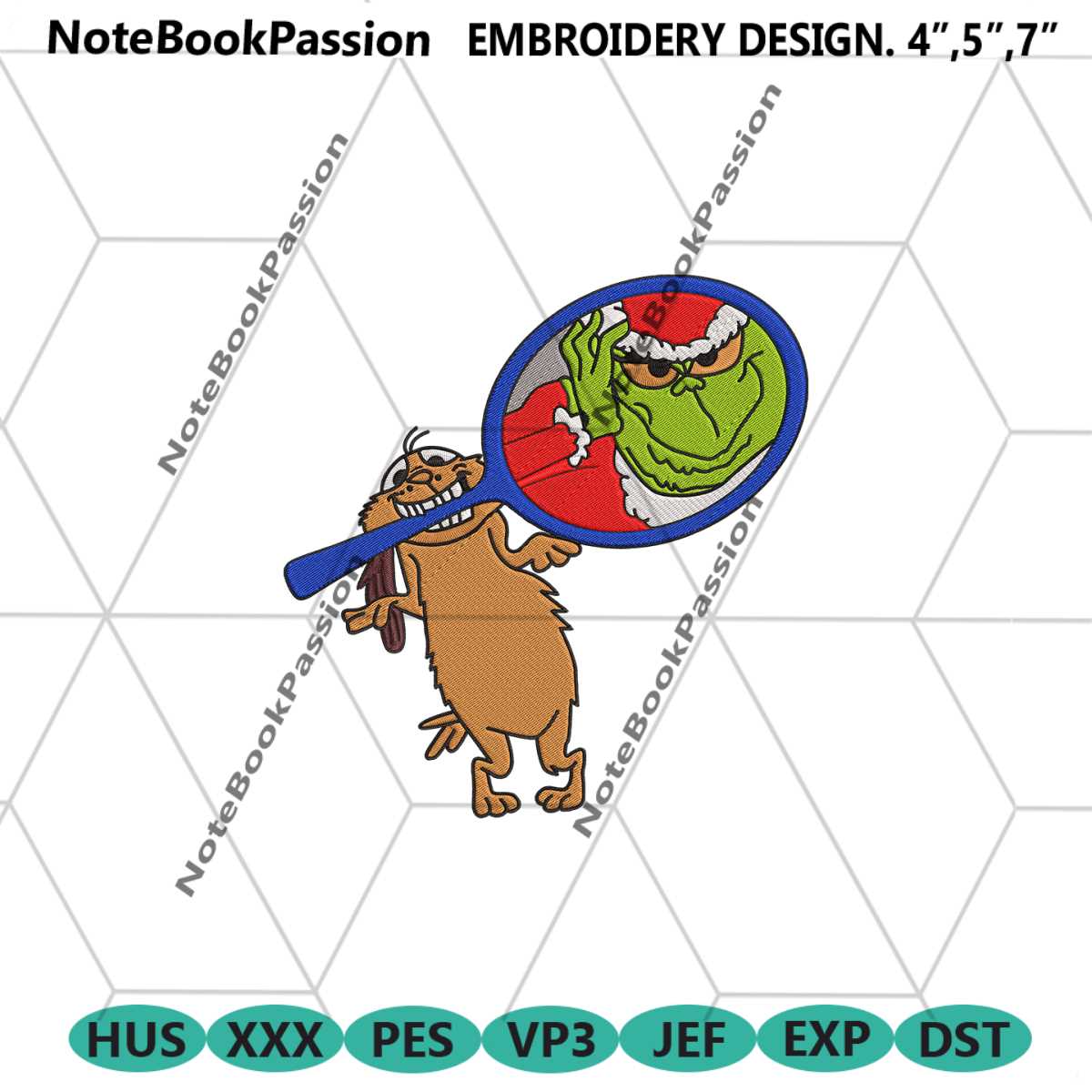 The Grinch Max Dog Machine Embroidery Digitals Design, Grinc | Inspire ...