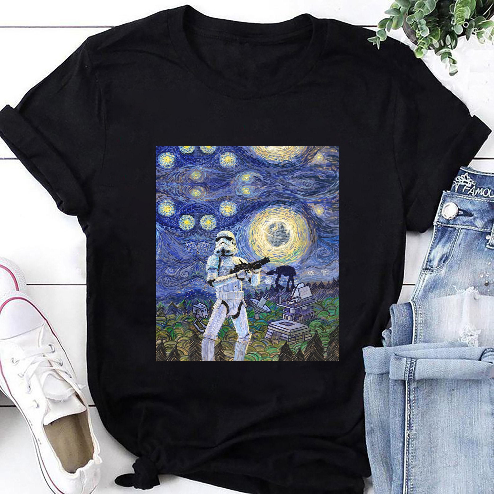 Star Wars Stormtrooper Starry Night T-Shirt, Star Wars Shirt | Inspire ...
