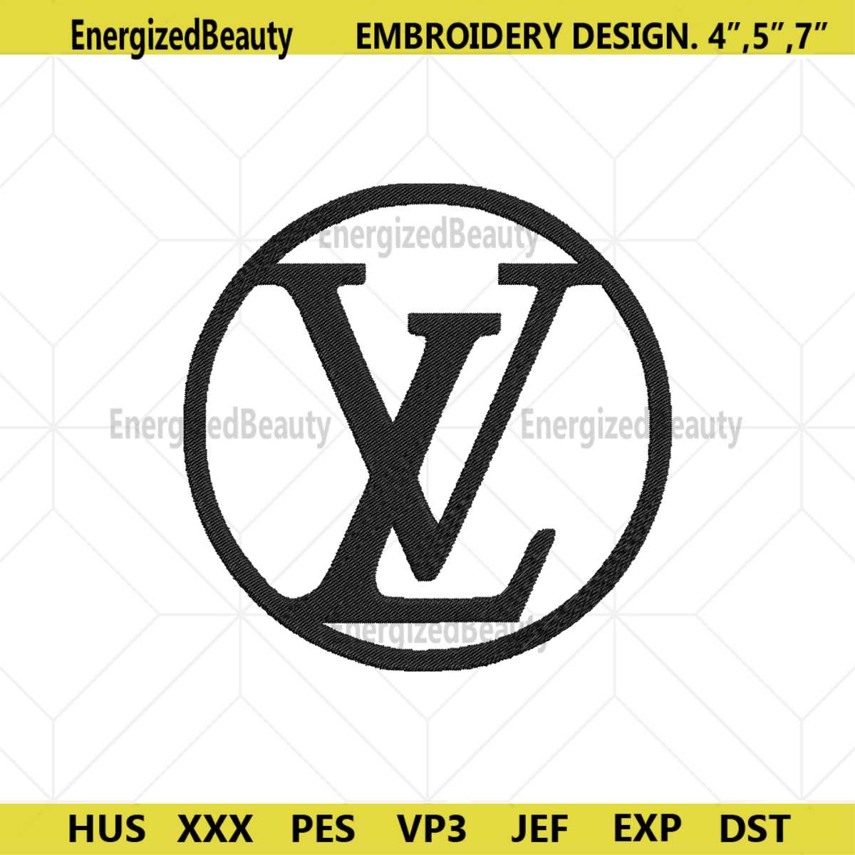 Louis Vuitton Circle Line Logo Embroidery Design Download | Inspire Uplift
