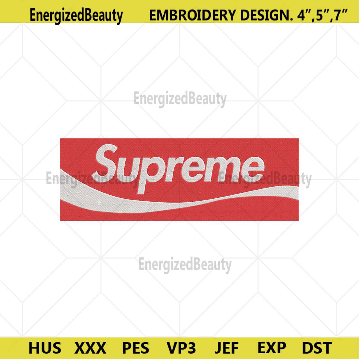 Supreme X Coca Cola Background Logo Embroidery Design Downlo | Inspire ...