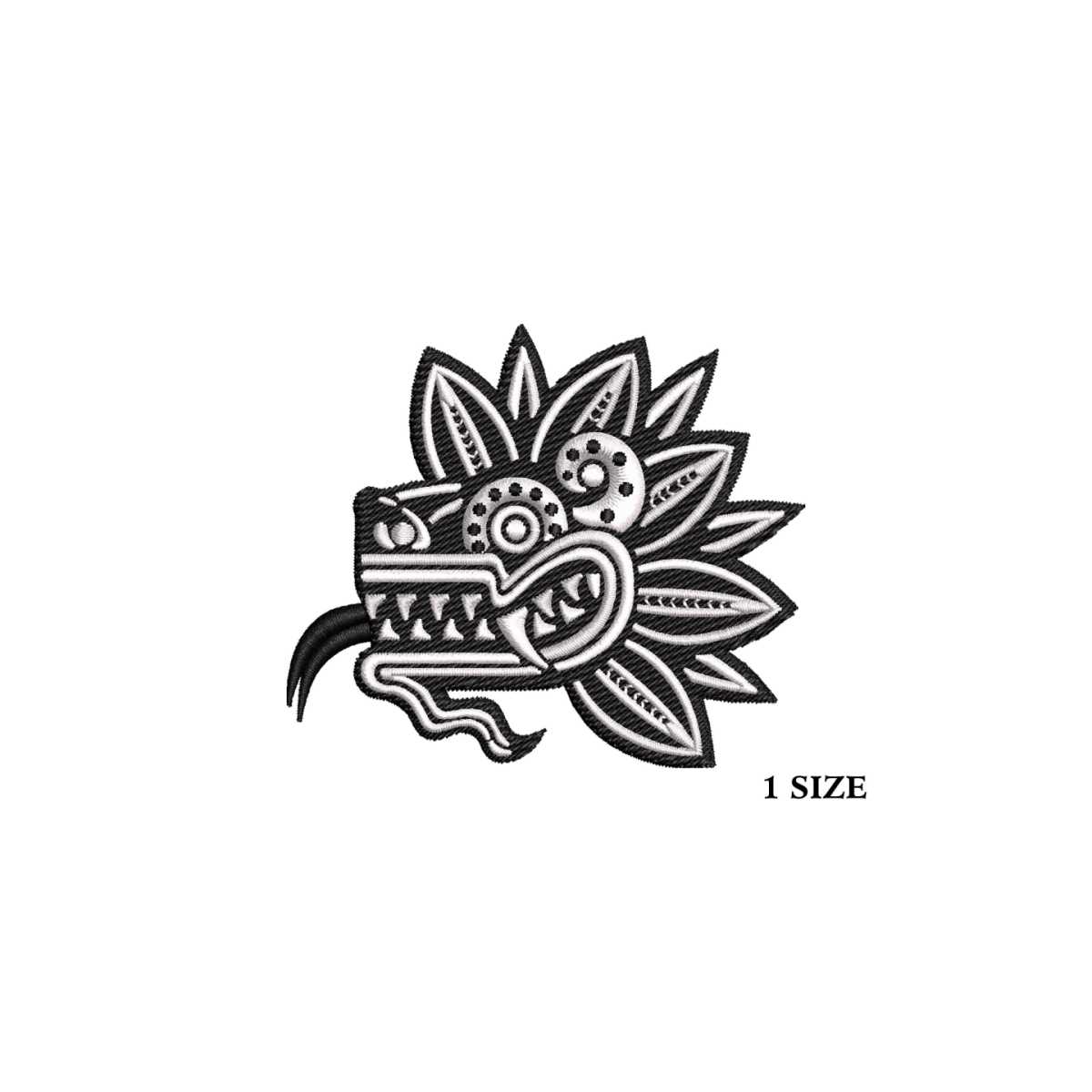 Quetzalcoatl Aztec Mayan Machine Embroidery Design File for - Inspire ...