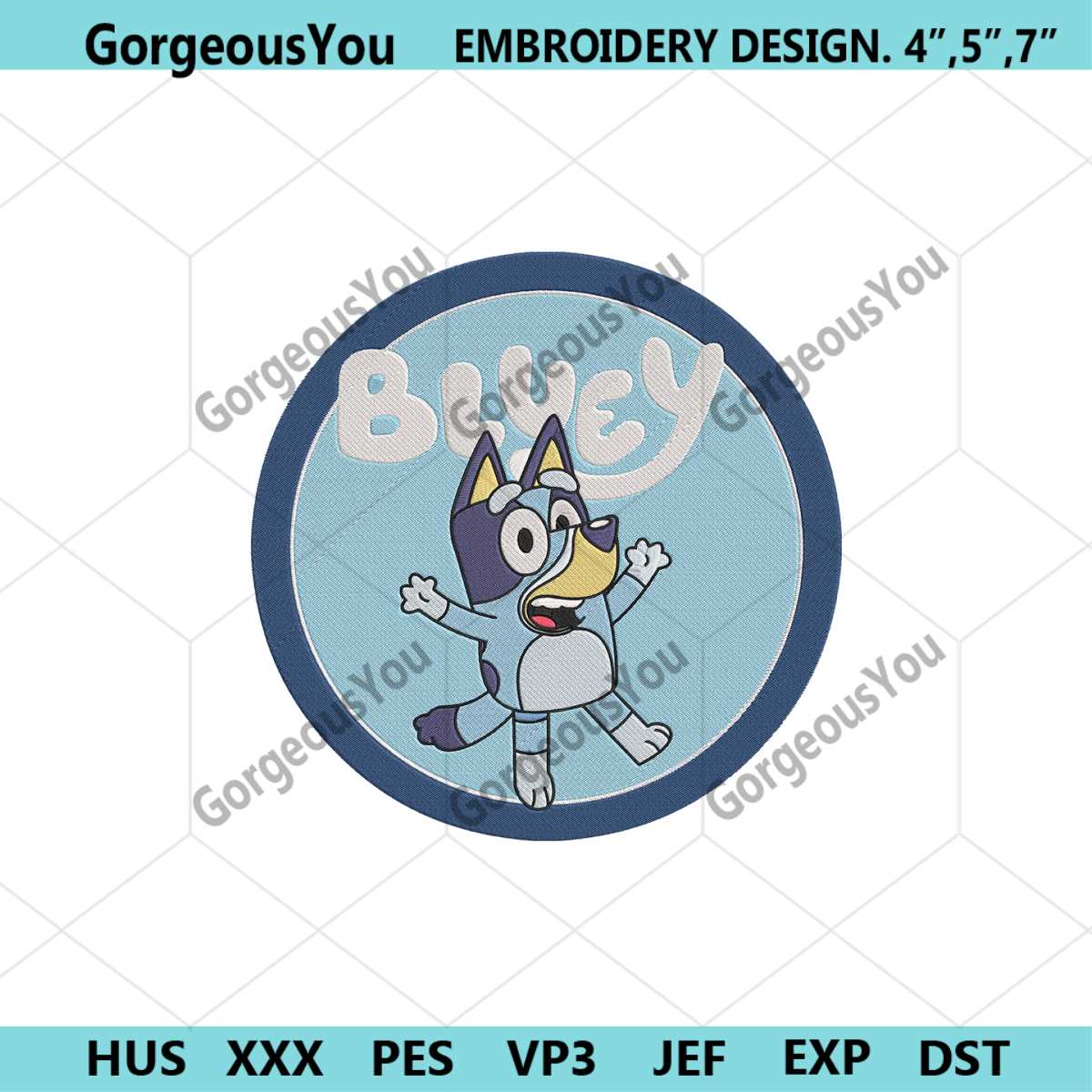 Bluey Machine Embroidery Download, Bluey Dog Embroidery Digi | Inspire ...