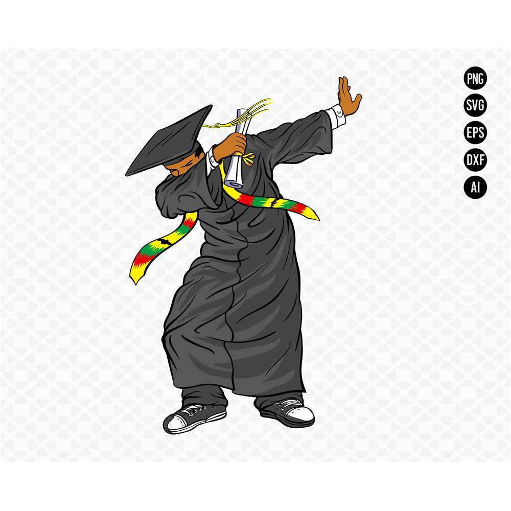Dabbing Graduation Class Of 2024 SVG PNG, Black History Mont | Inspire ...