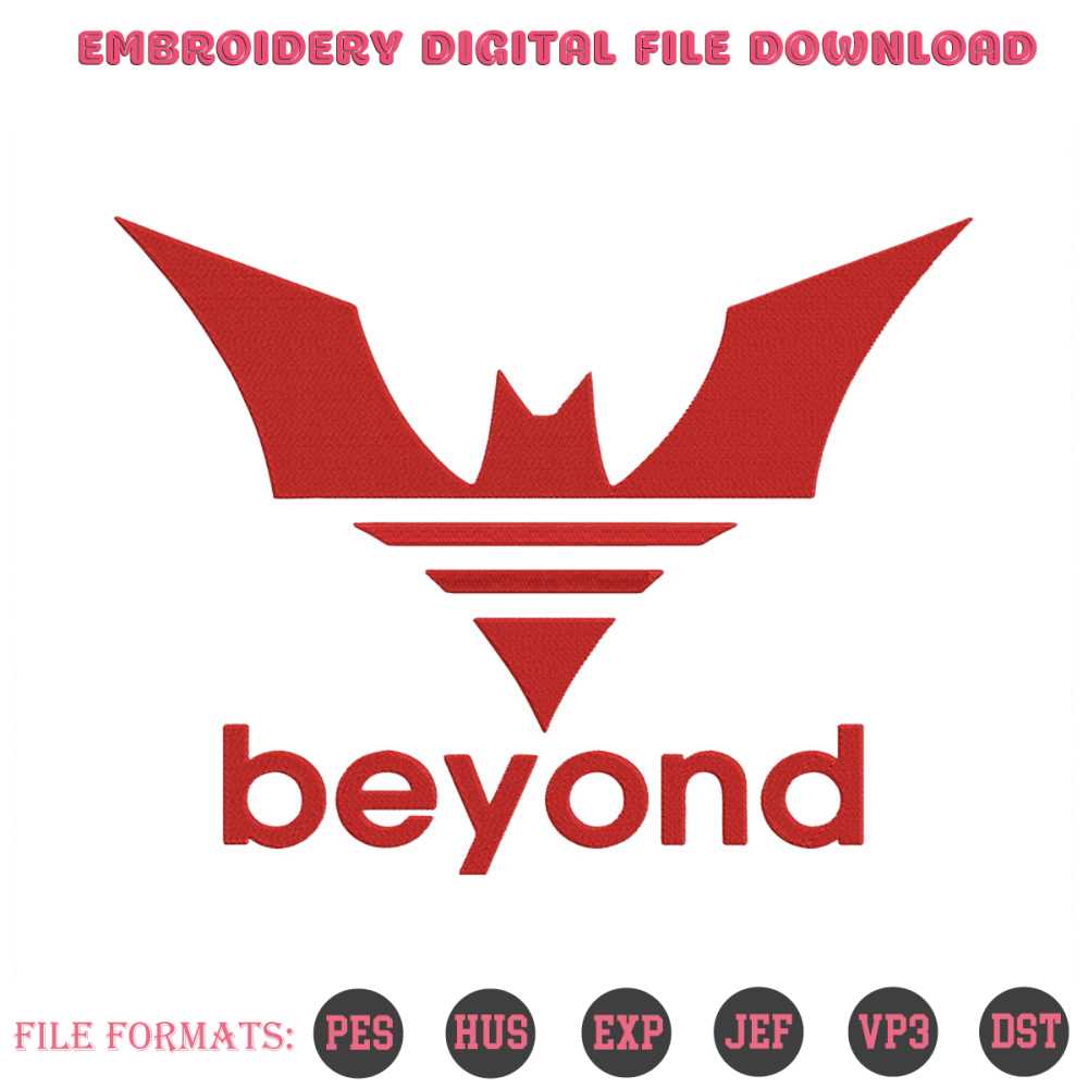 Batman Beyond Beyond Bat Logo Embroidery Designs File, Batma | Inspire ...