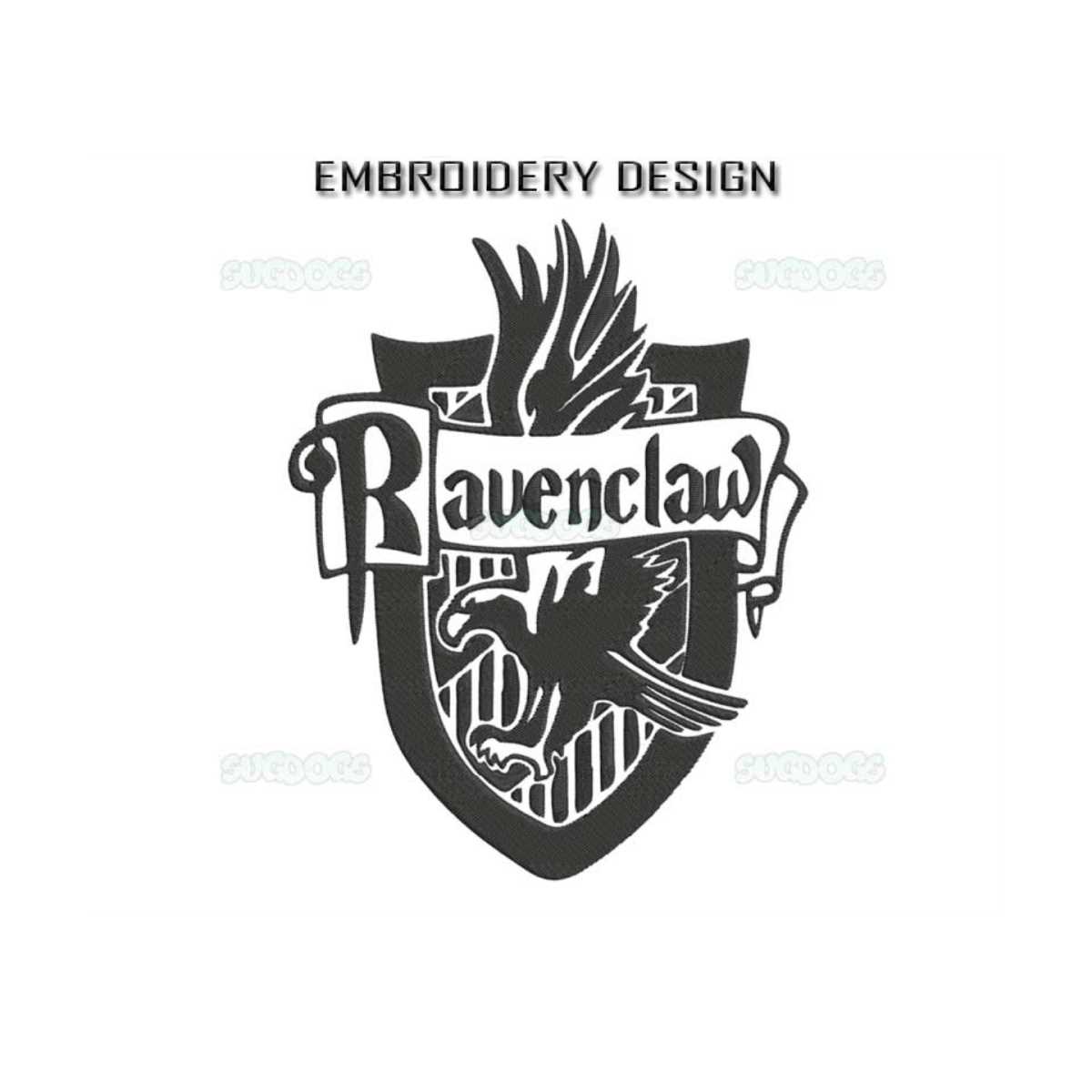Ravenclaw Logo Embroidery Design File, Harry Potter Embroide - Inspire ...
