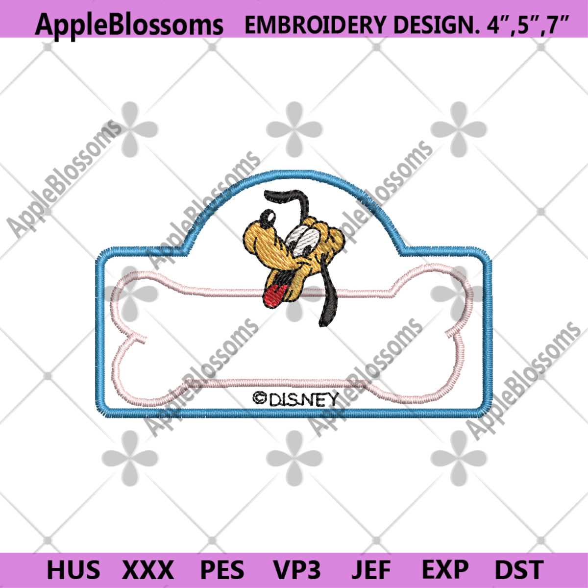 Pluto Bone Embroidery Design Download File - Inspire Uplift
