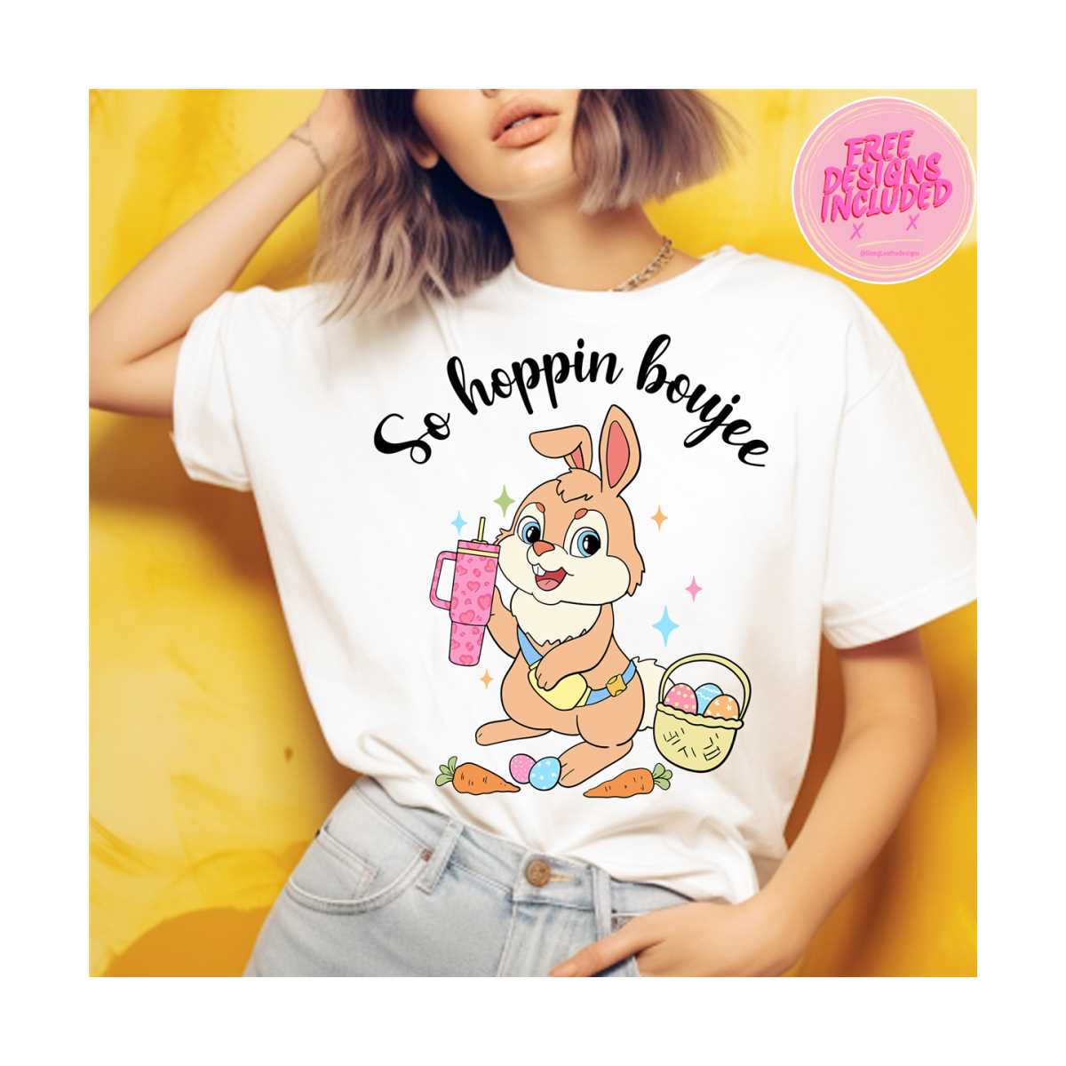 So Hoppin Boujee png,bunny png,boujee bunny inspired stanley | Inspire ...