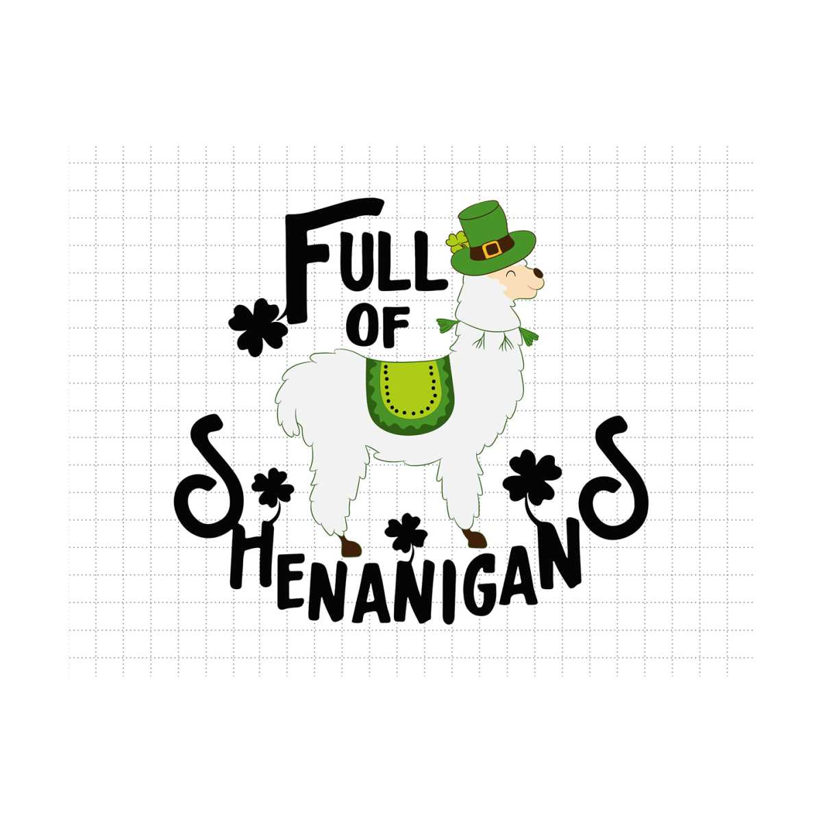 Full Of Shenanigans Funny Llama St Patricks Day Svg, Drinkin | Inspire ...