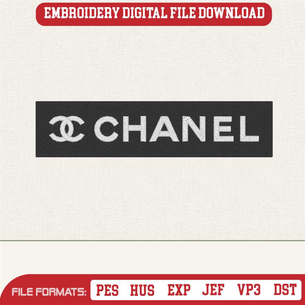 Chanel badge logo machine embroidery files instant download | Inspire ...