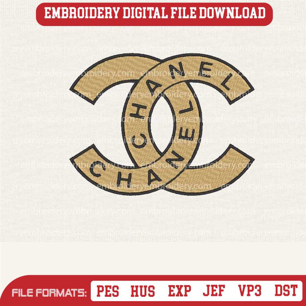 Chanel logo rings machine embroidery designs instant downloa - Inspire ...
