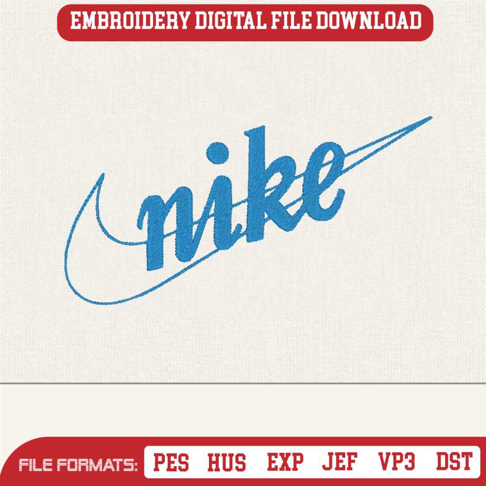 Nike original swoosh logo machine embroidery design download | Inspire ...