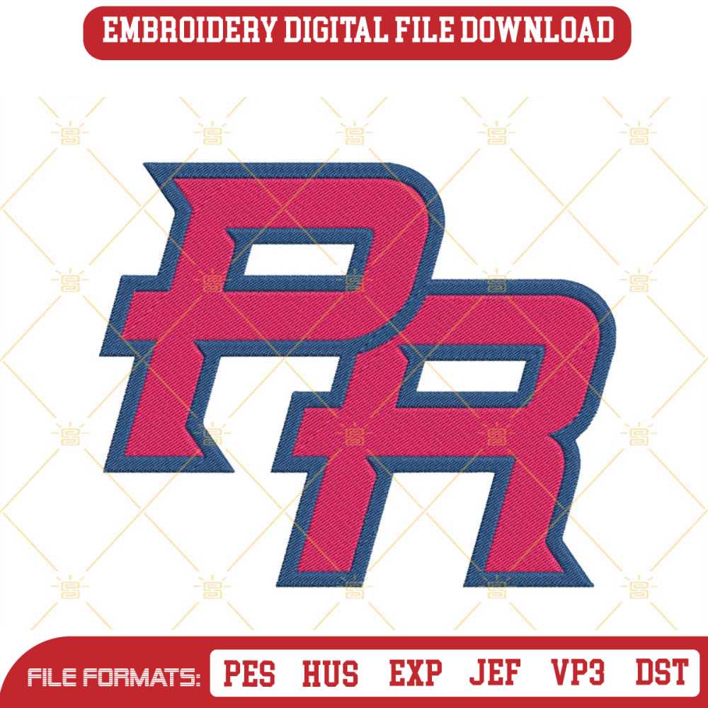 Puerto Rico Baseball Logo Machine Embroidery Design File - Inspire Uplift