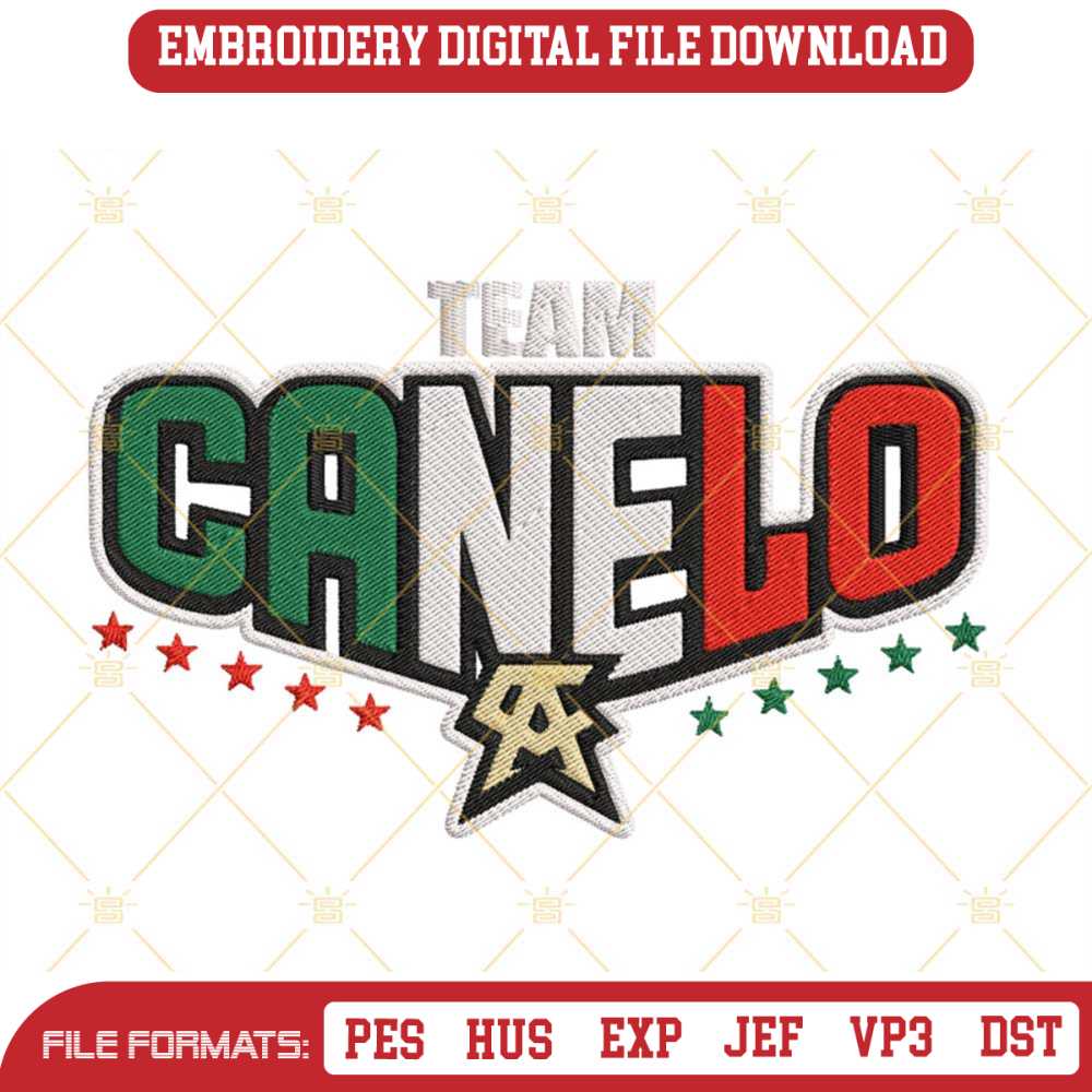 Team Canelo Embroidery, Canelo Alvarez Embroidery Design Fil | Inspire ...
