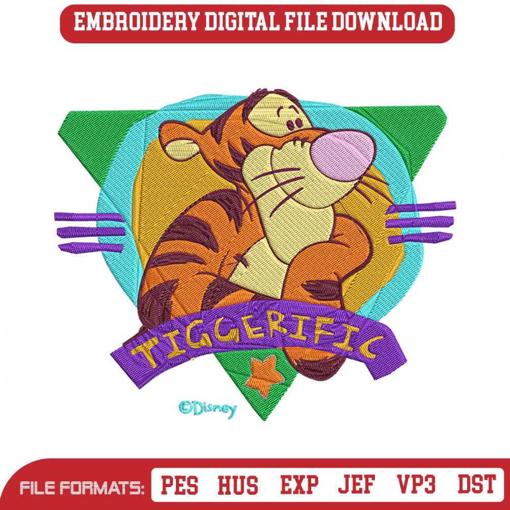 Tiggerific Embroidery Designs File, Winnie The Pooh Machine | Inspire ...