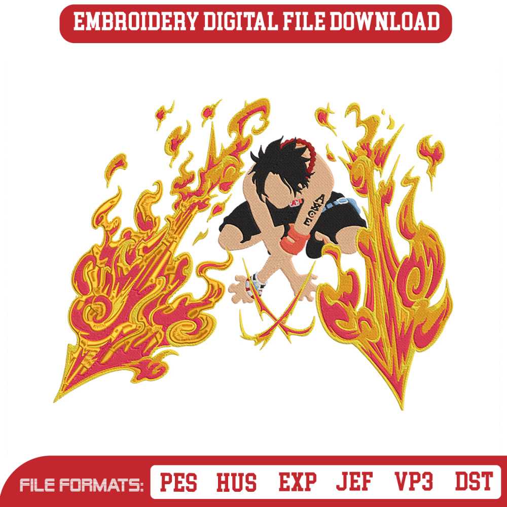 Ace Embroidery Designs File, Naruto Machine Embroidery Desig | Inspire ...