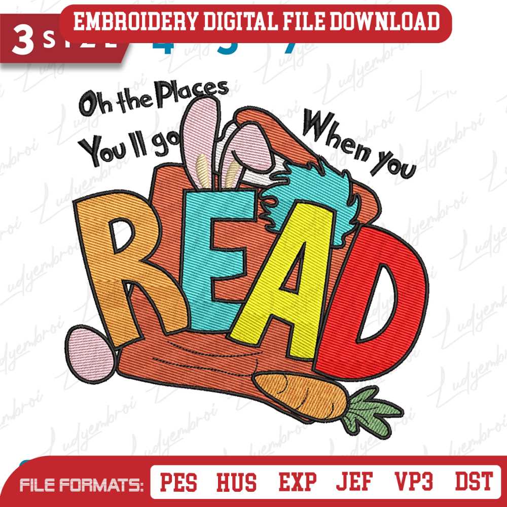 Dr Easter Read Embroidery Machine Design, Movie Character Em | Inspire ...