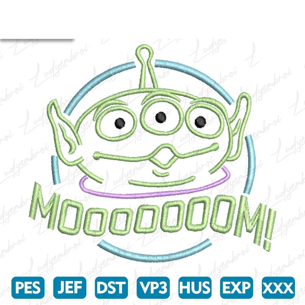 Alien Toys Cartoon Mother's Day Embroidery Design, Mother's | Inspire ...