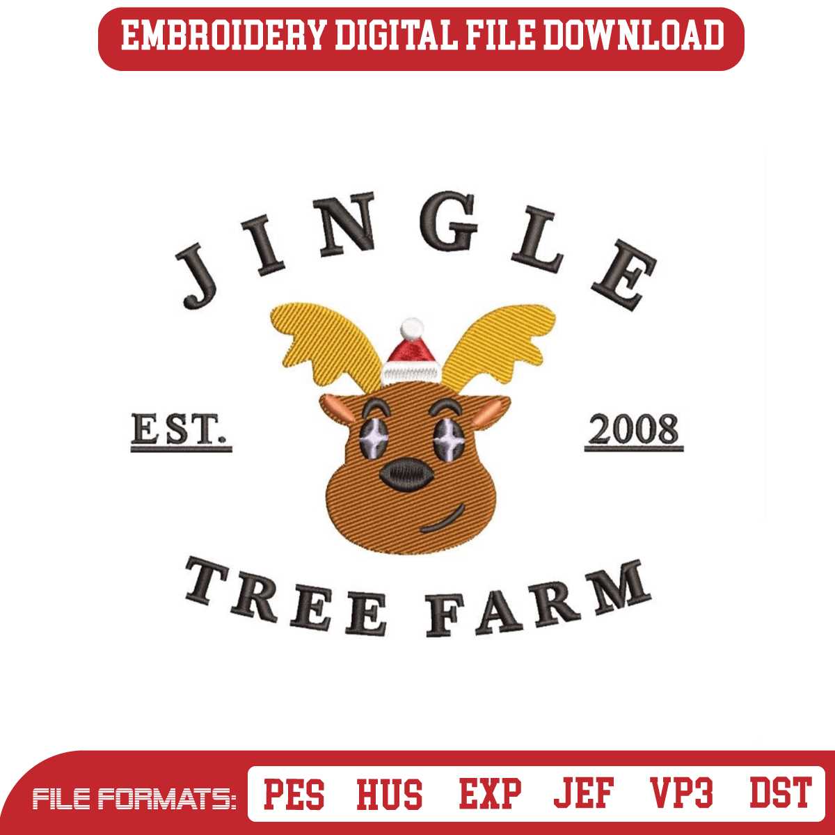 Jingle Embroidery PES File | Inspire Uplift