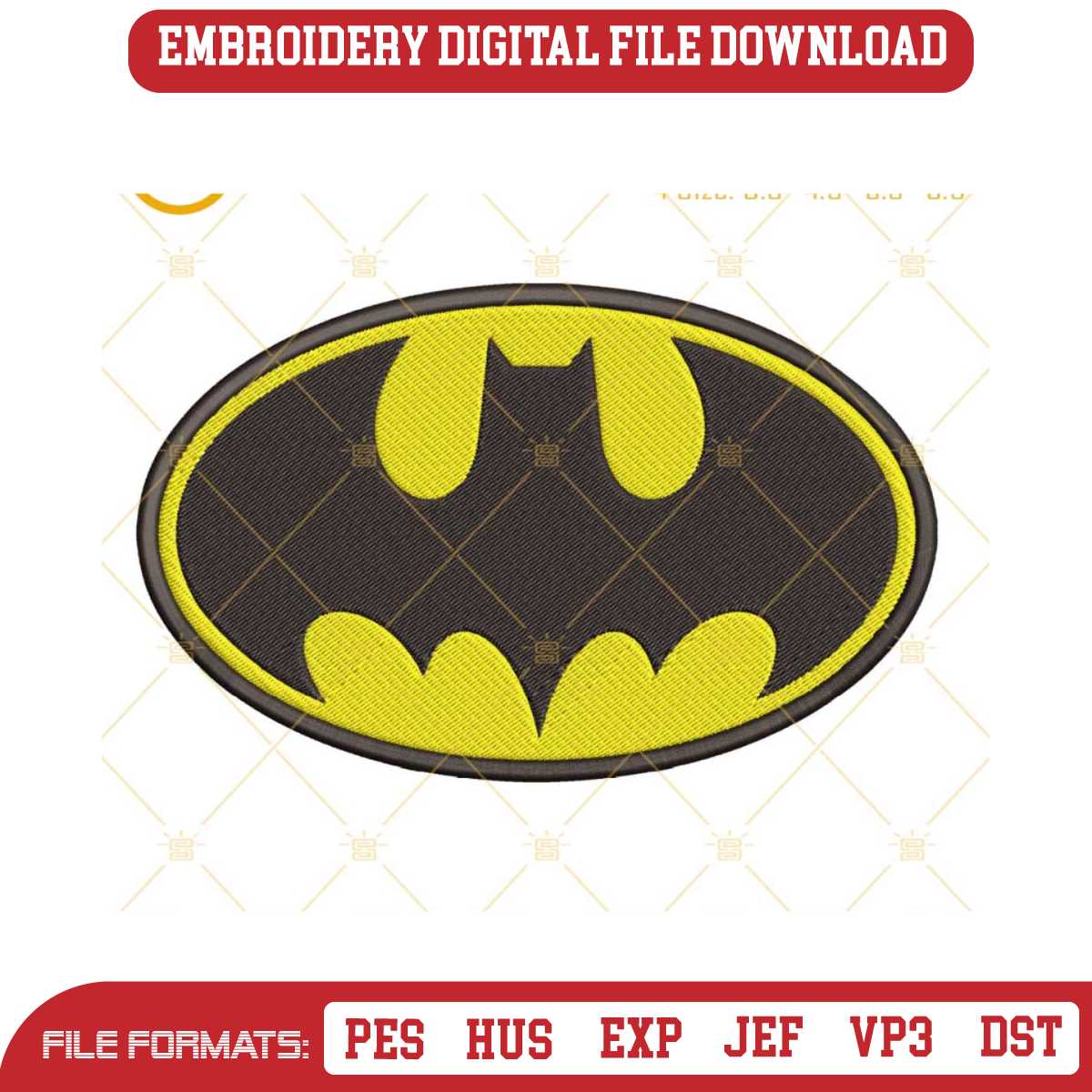 Batman Logo Embroidery Designs, Batman Machine Embroidery De | Inspire ...