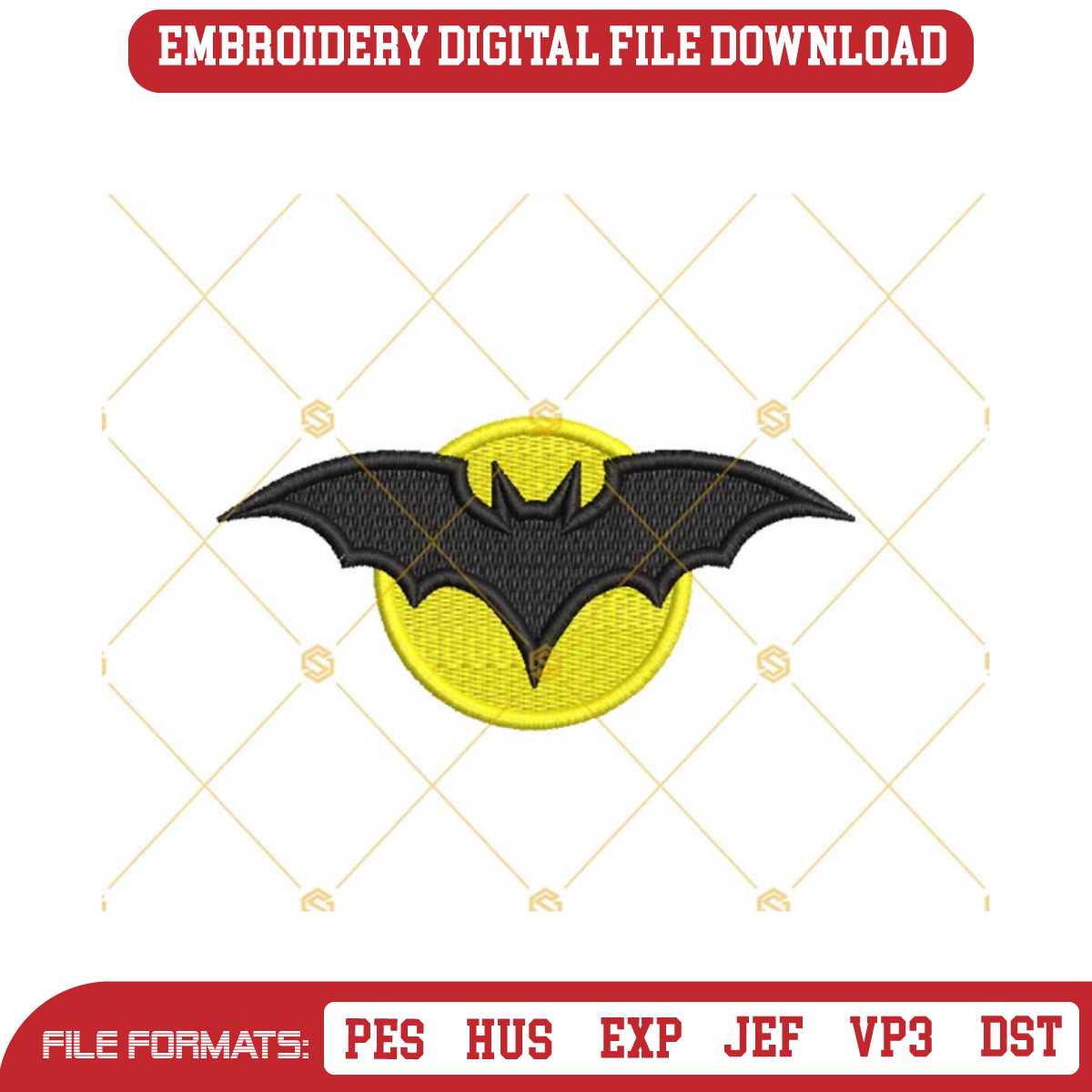 Batman Logo Symbol Embroidery Designs, Batman Embroidery Des | Inspire ...