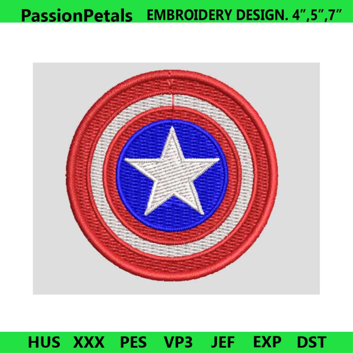 Captain America Shield Design, Captain America Embroidery Fi | Inspire ...