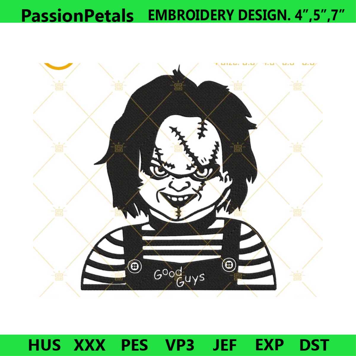 Chucky Machine Embroidery Design, Chucky Good Guy Embroidery | Inspire ...