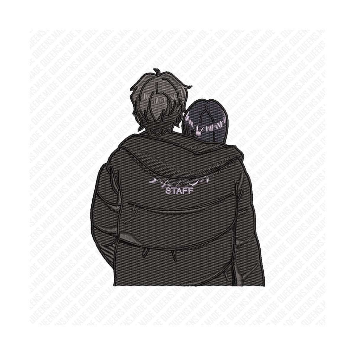 Embroidery Couple in jacket Staff machine file design Hug Co | Inspire ...