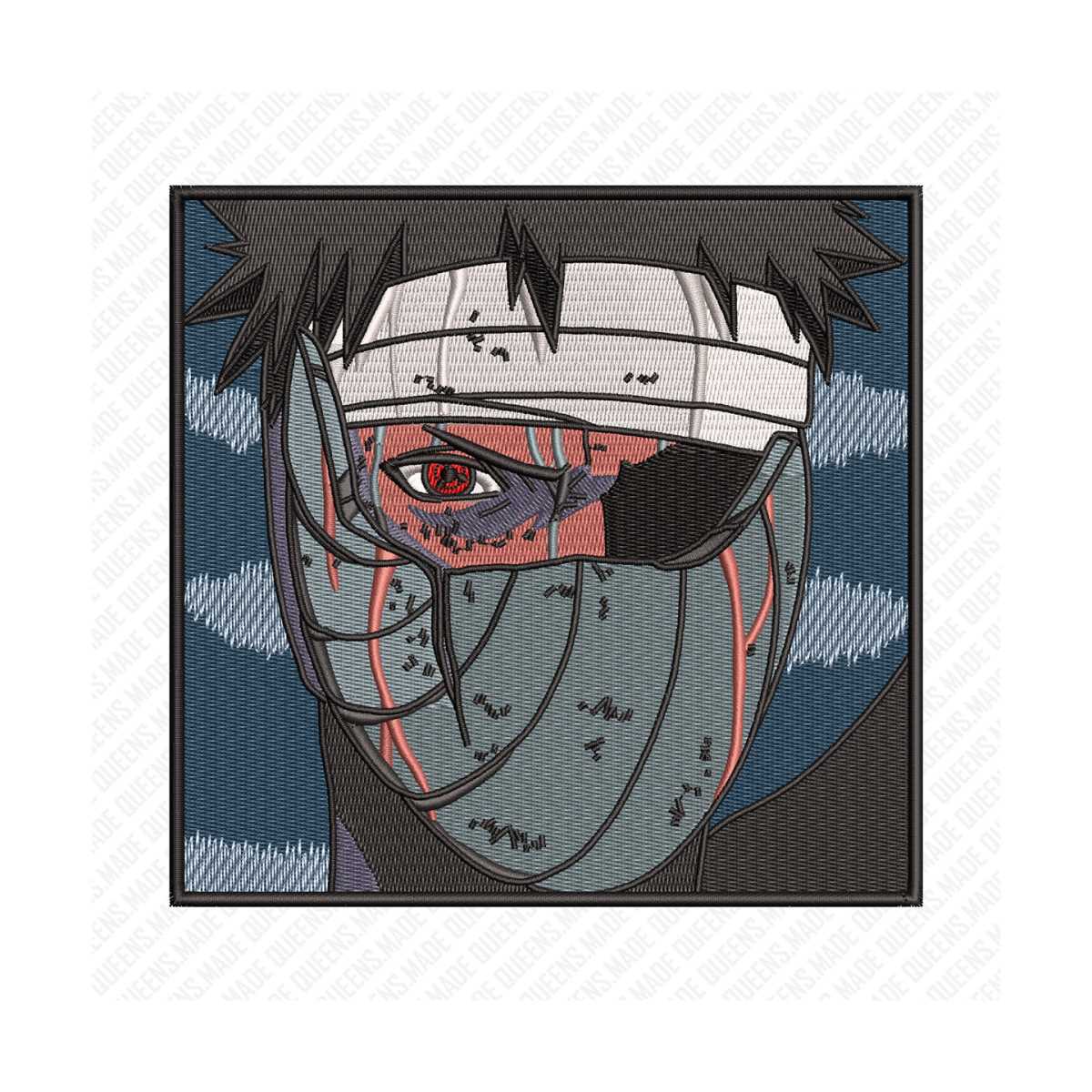 Embroidery Obito Uchiha Naruto machine file design One Piece | Inspire ...