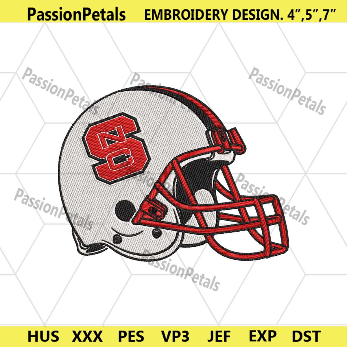 NC State Wolfpack Helmet Embroidery Digitizing Instant Downl | Inspire ...