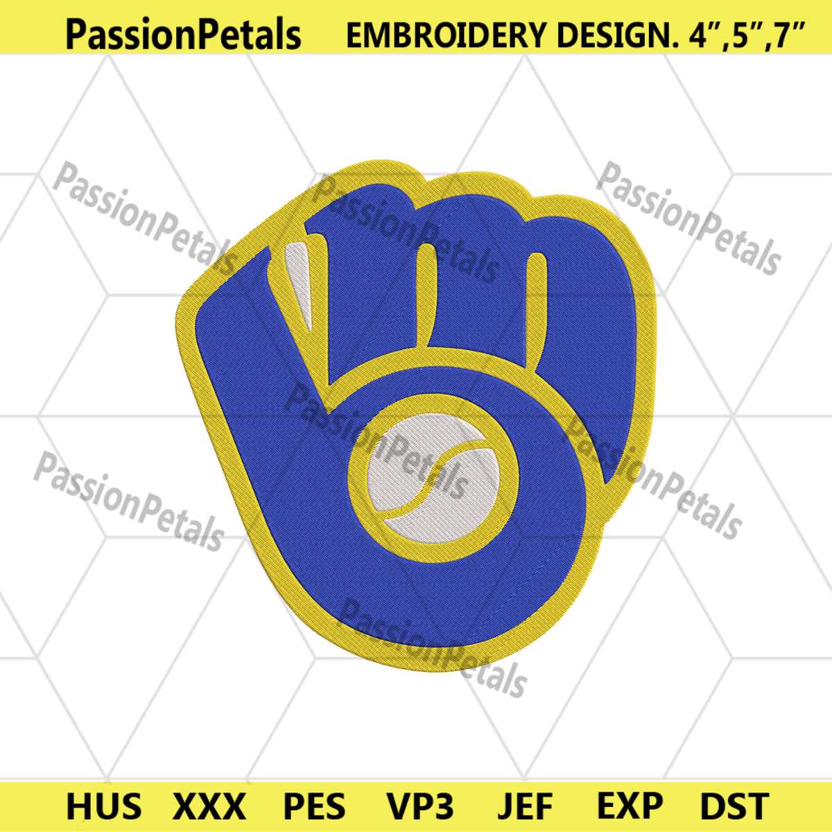 Milwaukee Brewers Cap Logo Embroidery Design, MLB Baseball T | Inspire ...