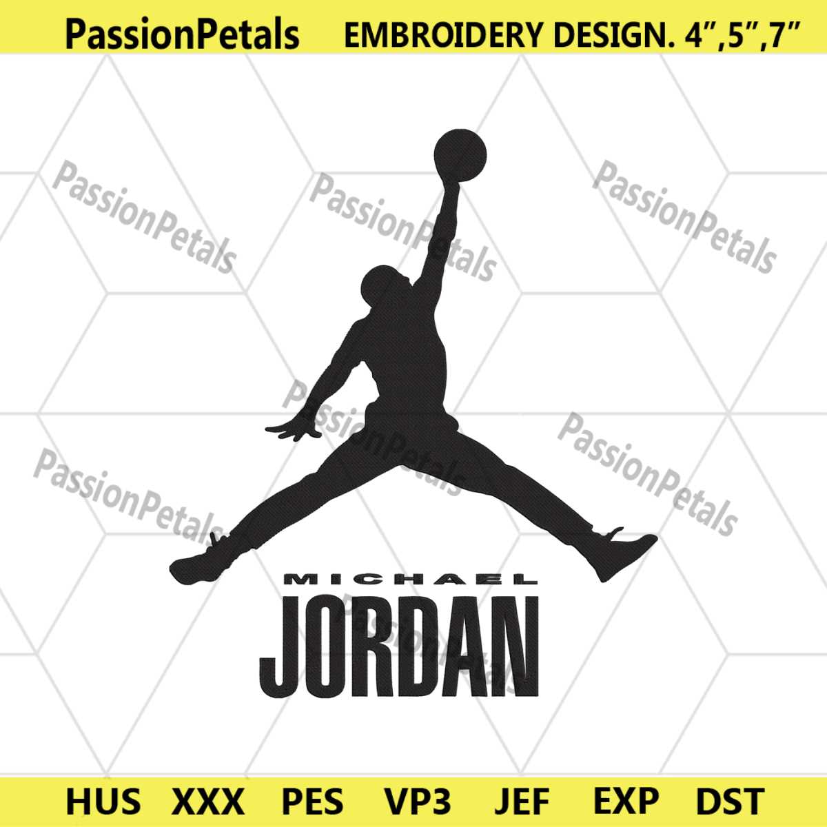 Michael Jordan Logo Embroidery Design Download | Inspire Uplift