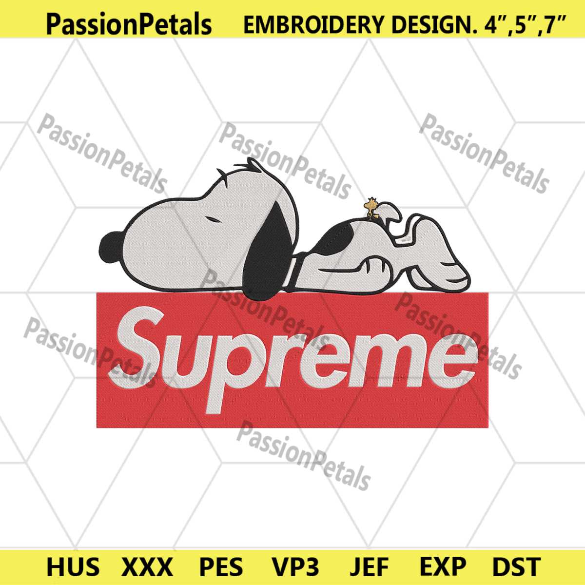 Supreme And Snoopy Logo Embroidery Design Download | Inspire Uplift