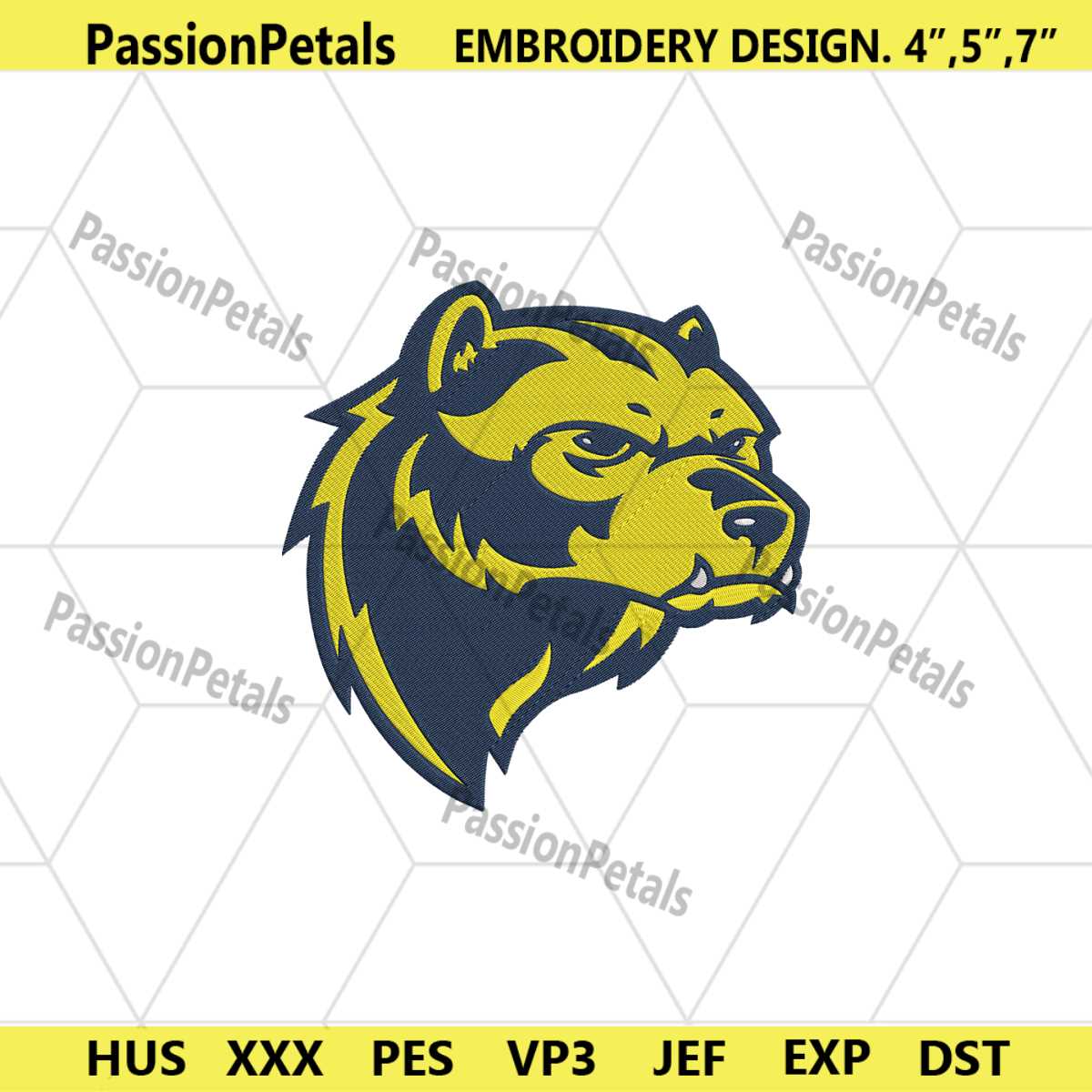 Michigan Wolverines Logo Embroidery Design, Michigan Wolveri | Inspire ...