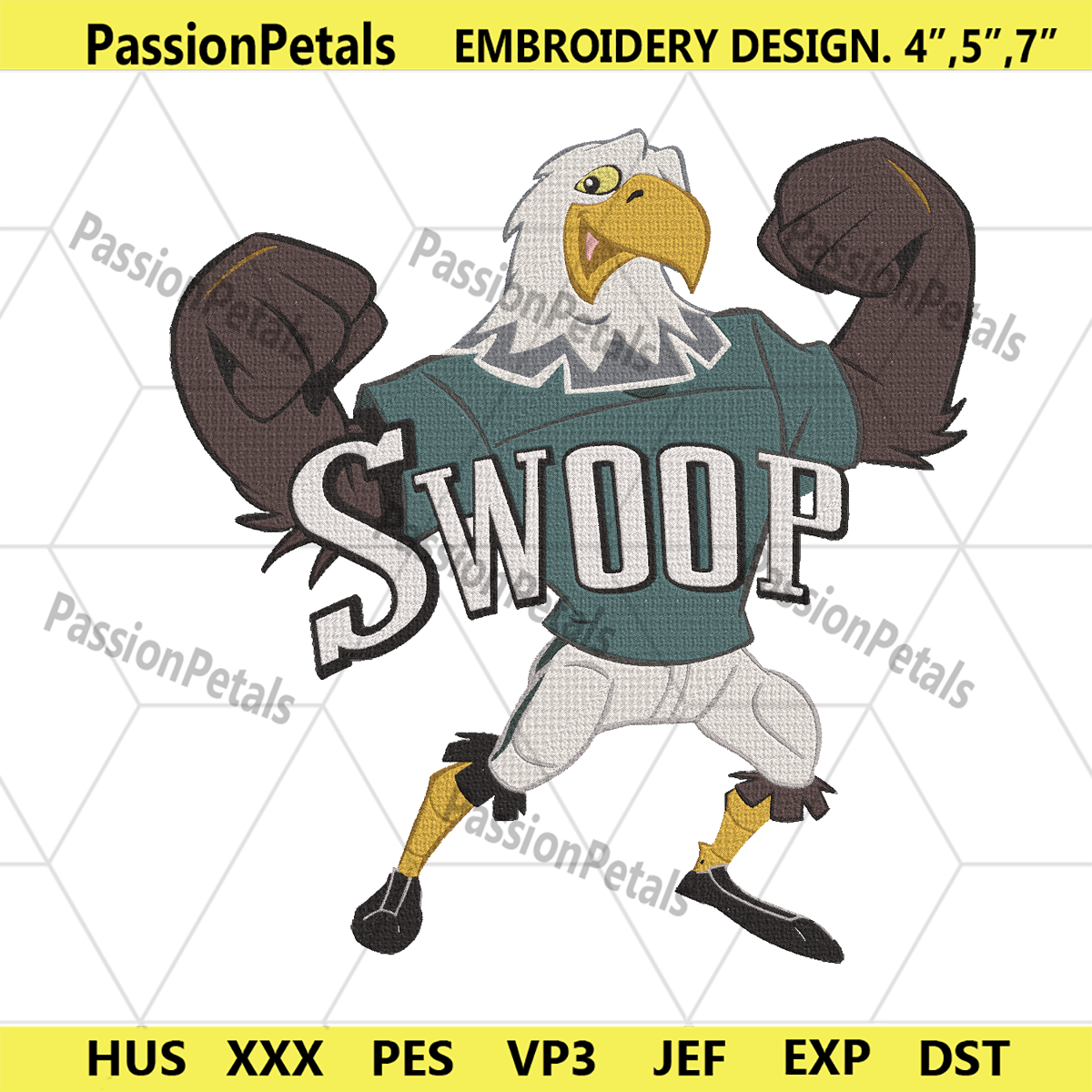 Swoop Philadelphia Eagles Football Embroidery Design, NFL Ph | Inspire ...
