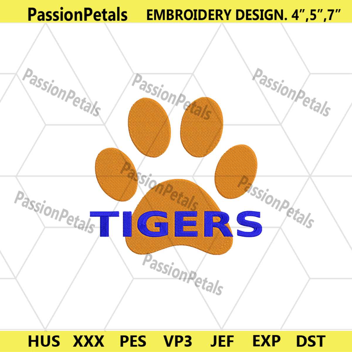 Tigers Logo Embroidery Design, Clemson Tigers Iconic Embroid | Inspire ...