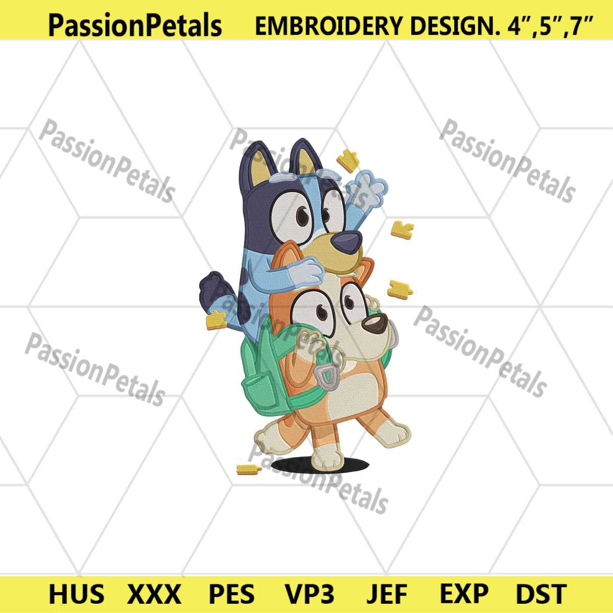 Happy Bingo Bluey Embroidery Design Instant, Bluey Character | Inspire ...