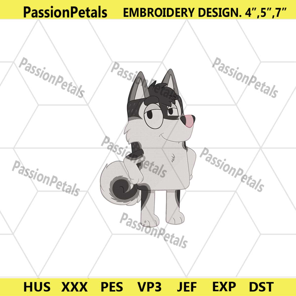 Zanobi Bluey Embroidery Design File, Bluey Embroidery File D | Inspire ...