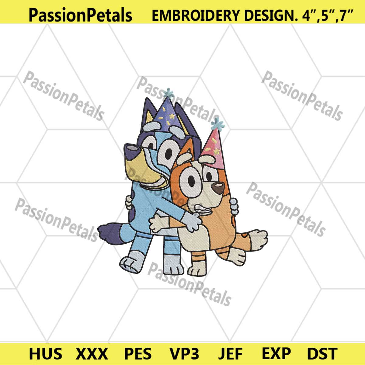 Bluey Bingo Embroidery Design Digital, Bluey Bingo Happy Bir | Inspire ...