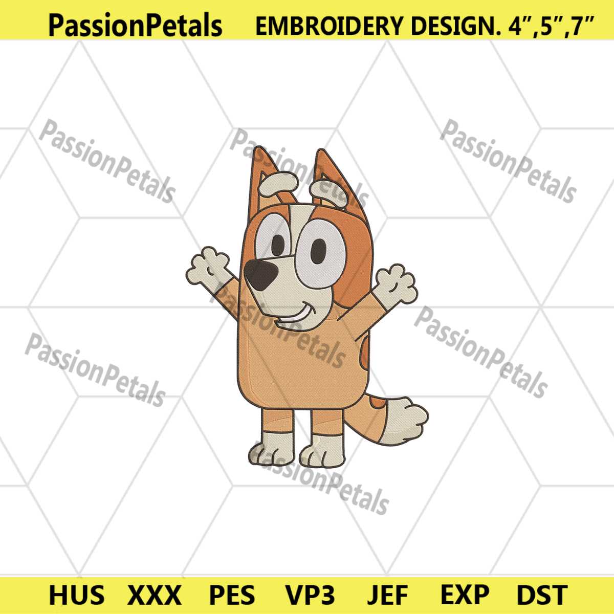 Smile Bingo Embroidery Design Digital, Bingo Bluey Embroider | Inspire ...