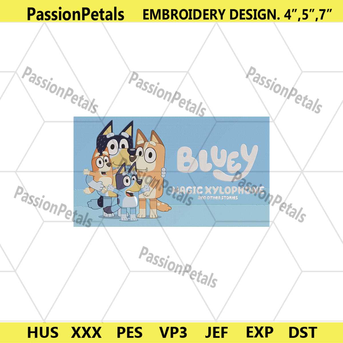 Bluey Family Machine Embroidey Design, Bluey Cartoon Family | Inspire ...