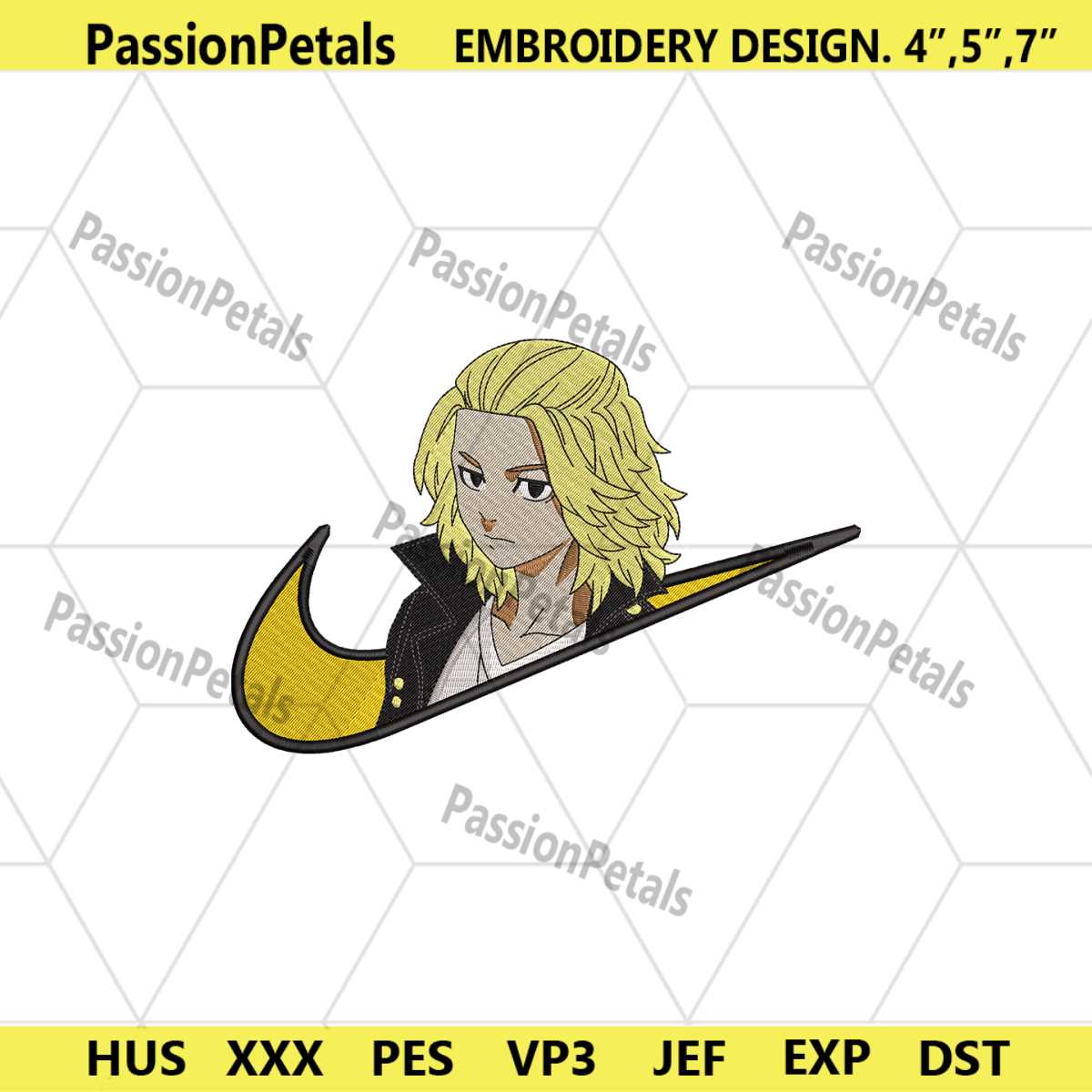 Nike Mikey Tokyo Swoosh Embroidery Design File, Mikey Tokyo | Inspire ...