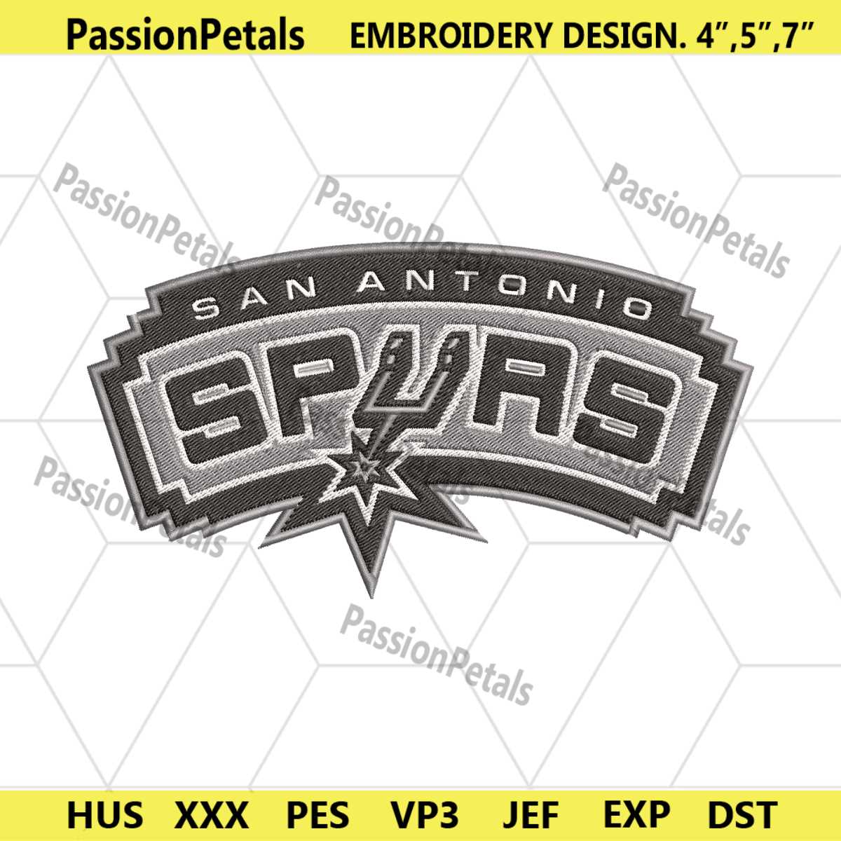 NBA San Antonio Spurs Embroidery Design Files, San Antonio S | Inspire ...